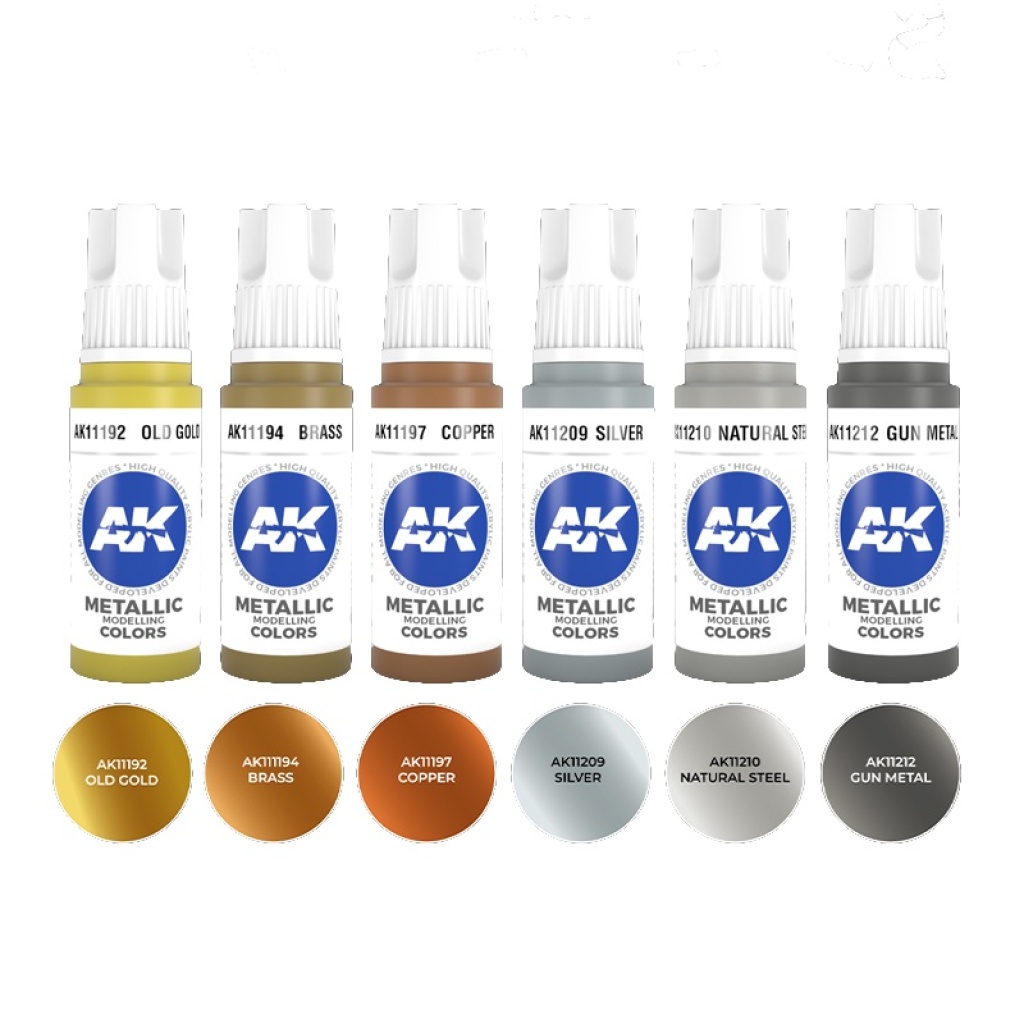 AK Interactive: Metallic Modeling Colors – Diho Mex